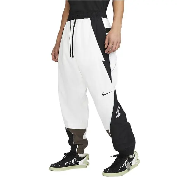 Nike X Acronym Crossover Contrast Color Stitching Logo Printing Sports Pants/trousers/joggers Us Edition White - Default Color