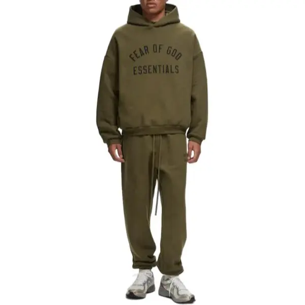 Fear Of God Fleece Hoodie - Olive