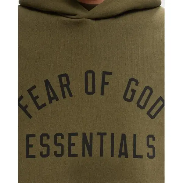 Fear Of God Fleece Hoodie - Olive