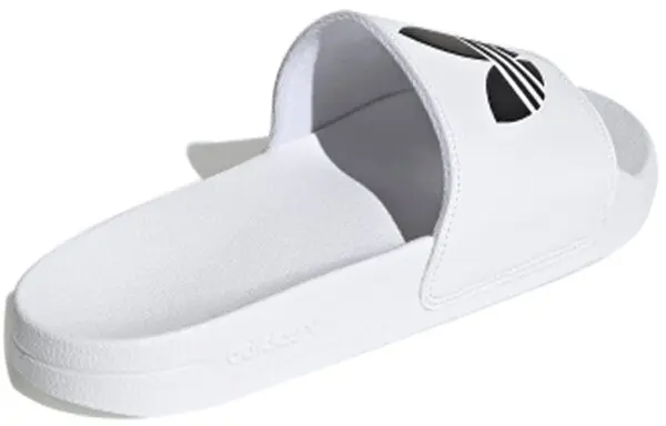 Adidas Adilette Lite Slides With Trefoil Logo - Cloud White/core Black