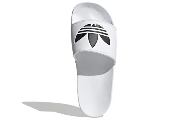 Adidas Adilette Lite Slides With Trefoil Logo - Cloud White/core Black