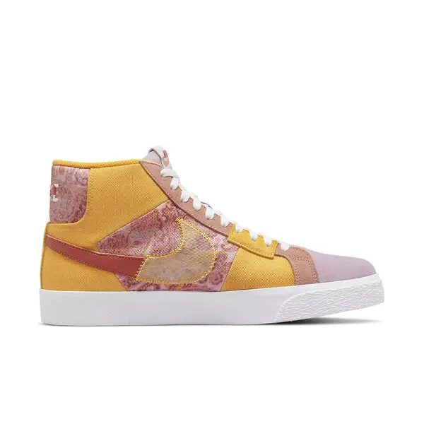 Nike Zoom Blazer Mid Premium Sb Sneakers - Pink/yellow