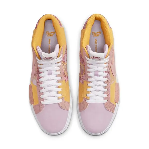 Nike Zoom Blazer Mid Premium Sb Sneakers - Pink/yellow