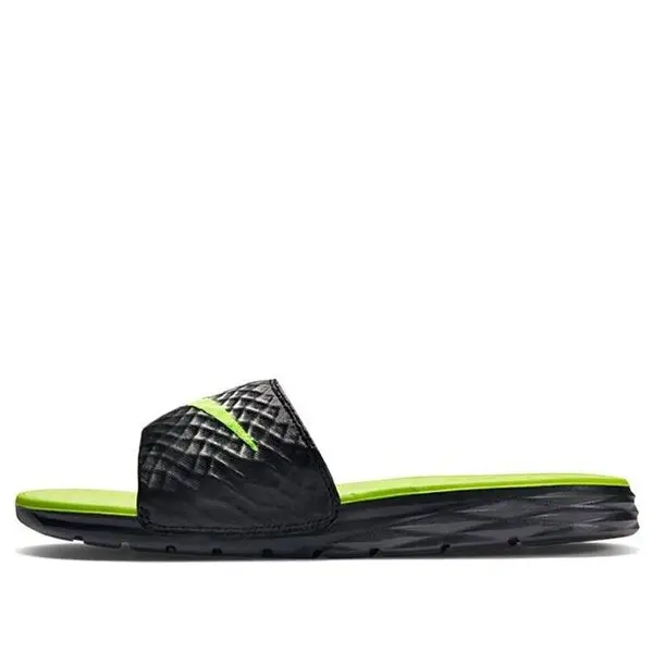 Nike Benassi Solarsoft Slides - Black/volt