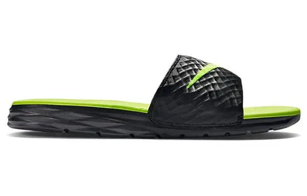 Nike Benassi Solarsoft Slides - Black/volt