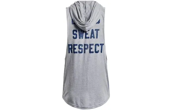 Under Armour Project Rock Bsr Bull Sleeveless Hoodie - Grey/blue