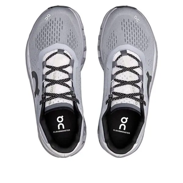 On Cloudmonster Running Shoes - Alloy/silver