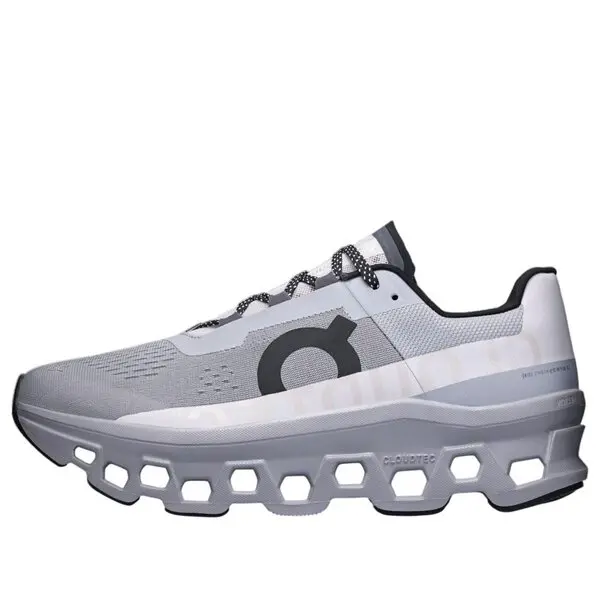 On Cloudmonster Running Shoes - Alloy/silver