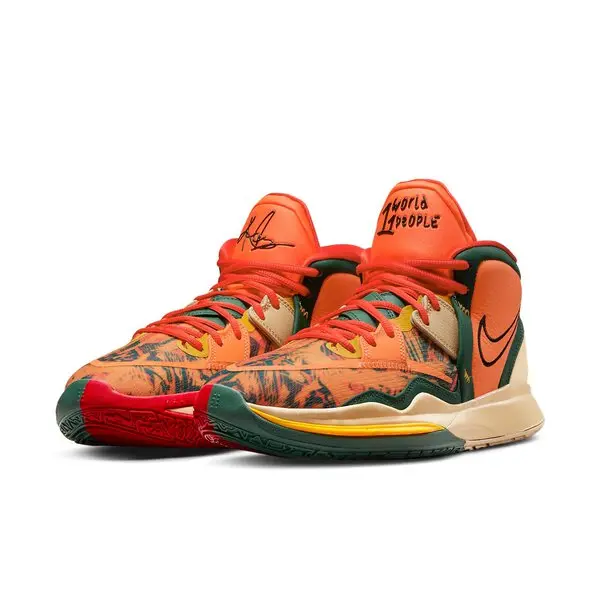 Nike Kyrie Infinity '1 World, 1 People' Basketball Sneakers - Orange/green