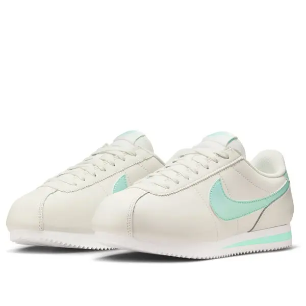 Nike Cortez Leather Sneakers - Sail/mint Foam