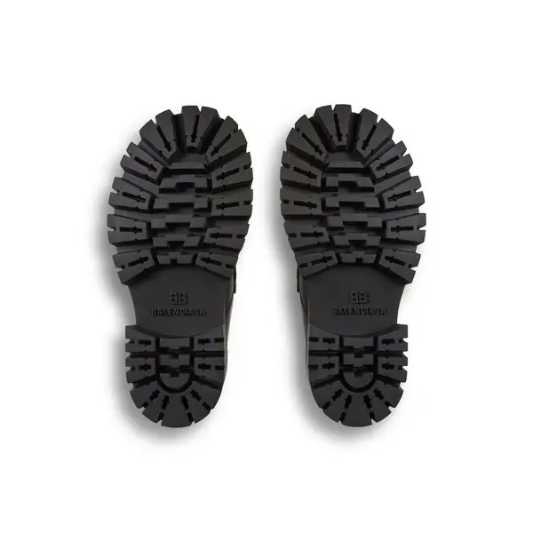 Balenciaga Tractor Loafer Shoes In Smooth Calfskin