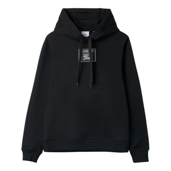 Burberry Prosum Label Hoodie - Black