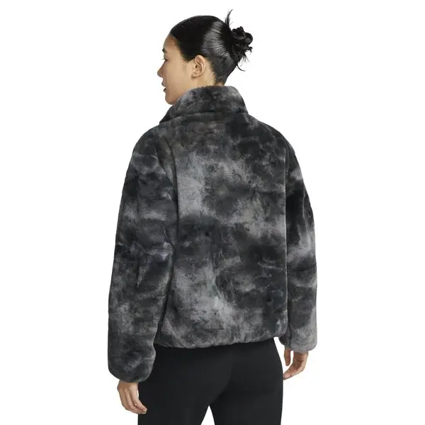 Nike Big Swoosh Faux Fur Jacket