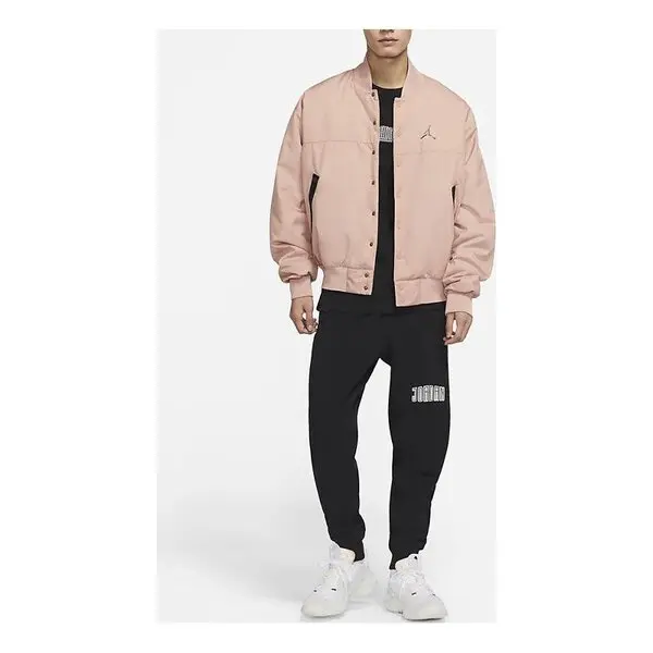 JORDAN Retro Bomber Jacket With Contrasting Panels - Gray