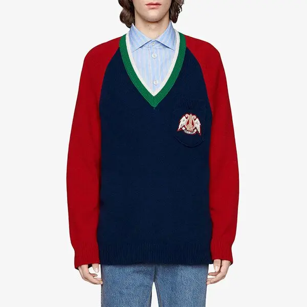 Gucci V-neck Wool Sweater