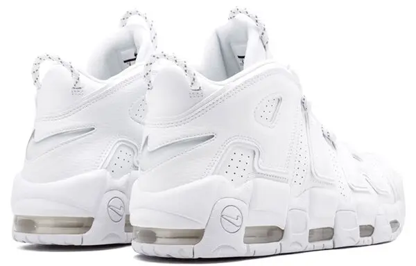 Nike More Uptempo 'triple Sneakers - White