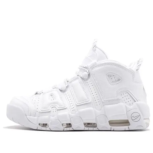 Nike More Uptempo 'triple Sneakers - White