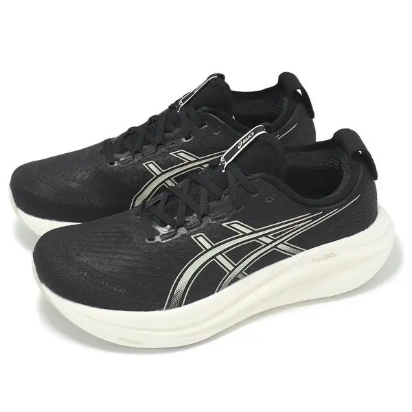 Asics Gel-nimbus 27 Extra Wide Sneakers - Black/beige