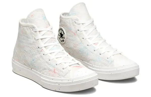 CONVERSE Renew Chuck 70 Hi Redux Scrap High Top Sneakers - White/beige