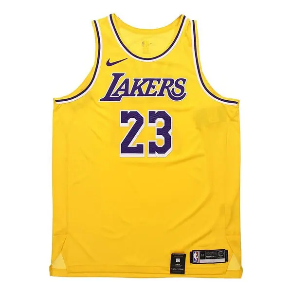 Nike Nba Player Edition Los Angeles Lakers Lebron James Basketball Jersey - Yellow