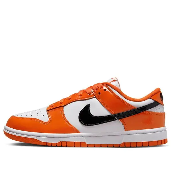 Nike Dunk Low "halloween Patent" Sneakers - Orange