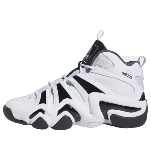 Adidas Crazy High Top Sneakers - Cloud White/core Black/collegiate Purple