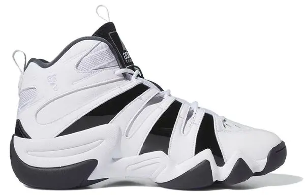 Adidas Crazy High Top Sneakers - Cloud White/core Black/collegiate Purple