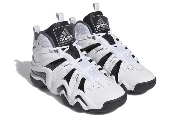 Adidas Crazy High Top Sneakers - Cloud White/core Black/collegiate Purple