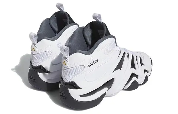 Adidas Crazy High Top Sneakers - Cloud White/core Black/collegiate Purple
