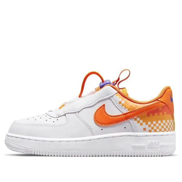 Nike Force 1 Low Toggle Sneakers - White/orange