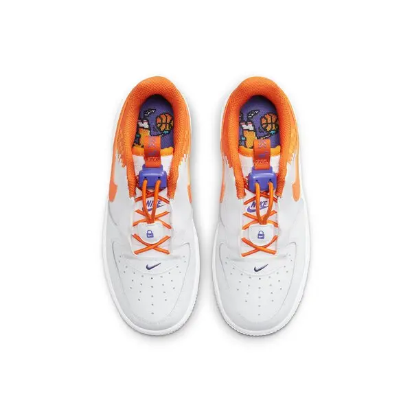 Nike Force 1 Low Toggle Sneakers - White/orange