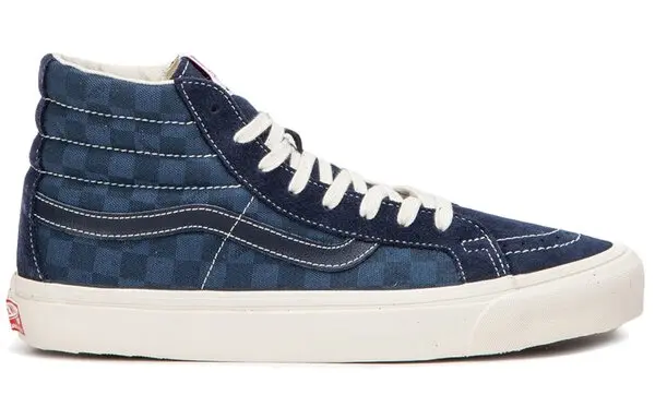 VANS Sk8-hi Lx Tonal Checkerboard High Top Sneakers - Blue