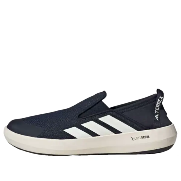 Adidas Boat Climacool Slip-on Shoes - Navy/white