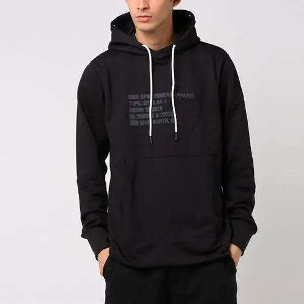 Nike Alphabet Pattern Loose Long Sleeves Hoodie