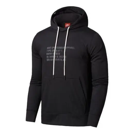 Nike Alphabet Pattern Loose Long Sleeves Hoodie - Multi-color