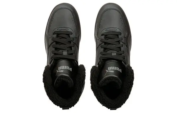 PUMA Rebound Joy Fur High Top Sneakers - Black