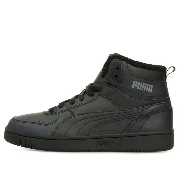 PUMA Rebound Joy Fur High Top Sneakers - Black