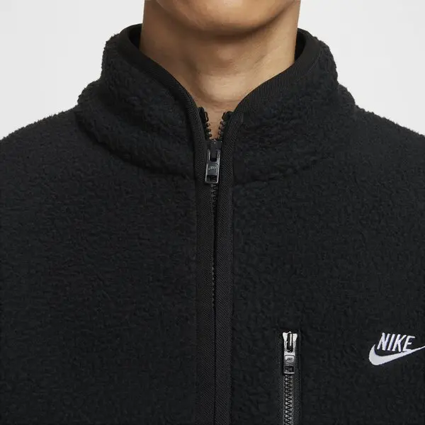 Nike Club Fleece Jacket - Black/white