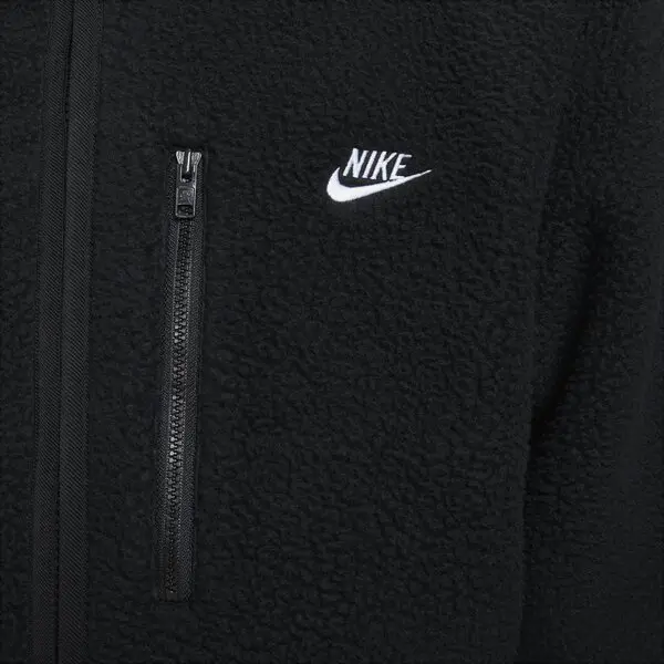 Nike Club Fleece Jacket - Black/white
