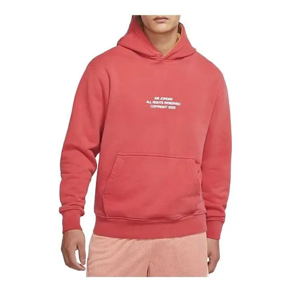 JORDAN Flight Heritage Fleece Pullover Hoodie - Red