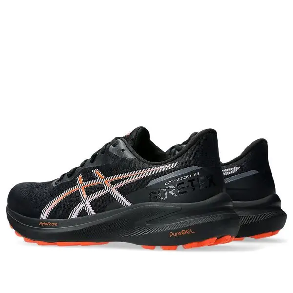 Asics Gt-1000 13 Gore-tex Athletic Sneakers - Black/nova Orange