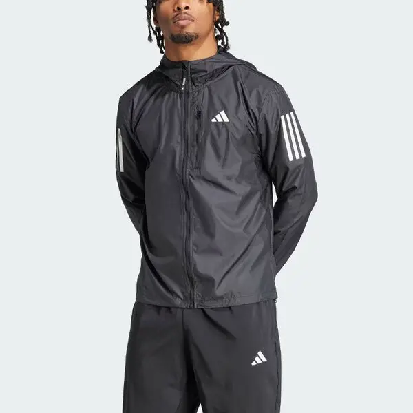 Adidas Own The Run Jacket Asia Sizing - Black