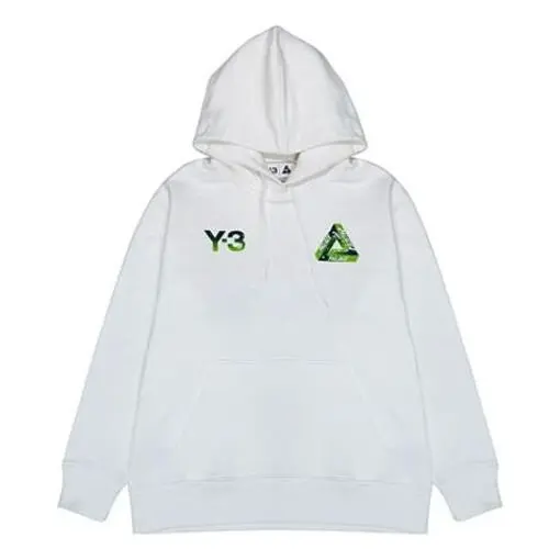 Adidas Y-3 X Palace Logo Hoodie - White