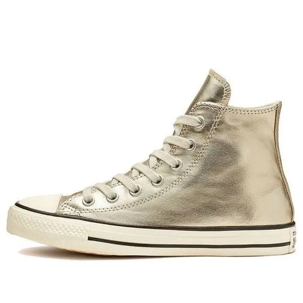 CONVERSE Chuck Taylor All Star Shiny Metal High Top Sneakers - Gold