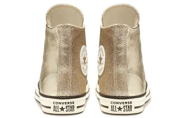 CONVERSE Chuck Taylor All Star Shiny Metal High Top Sneakers - Gold
