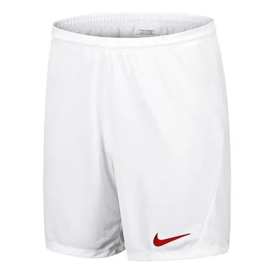 Nike Solid Color Logo Elastic Waistband Straight Shorts White - Default Color