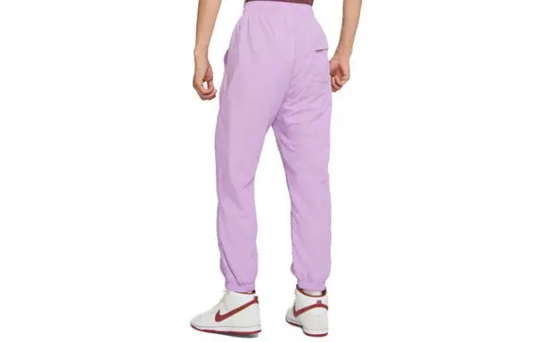 Nike Logo Pattern Loose Bundle Feet Sports Pants/trousers/joggers Purple - Default Color