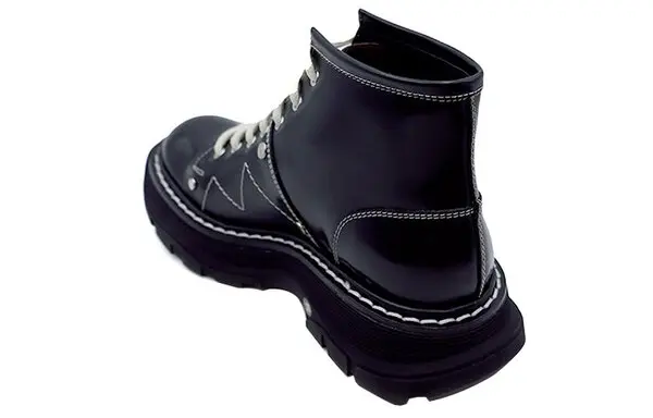 Alexander McQueen Tread Slick Boot 'black Silver