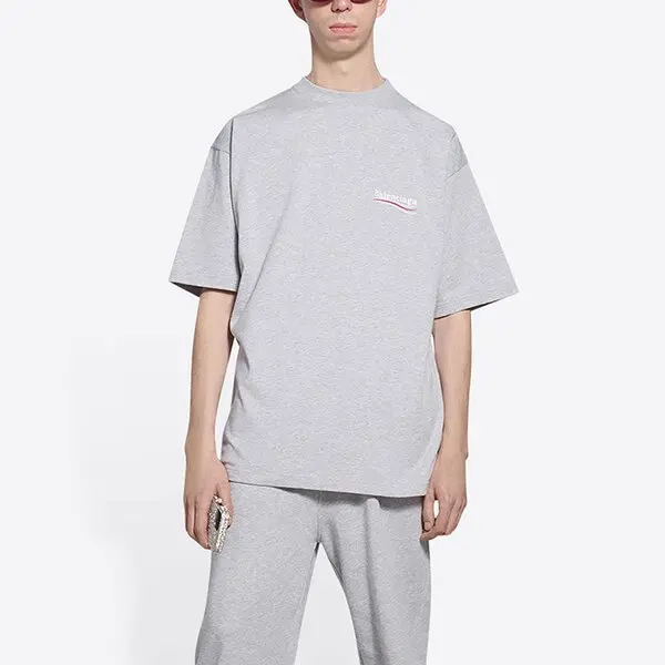Balenciaga Political Campaign T-shirt Large Fit - Grey