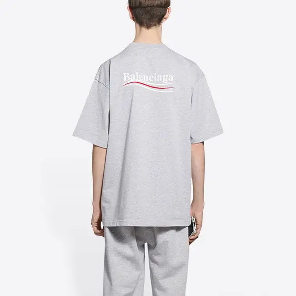 Balenciaga Political Campaign T-shirt Large Fit - Grey